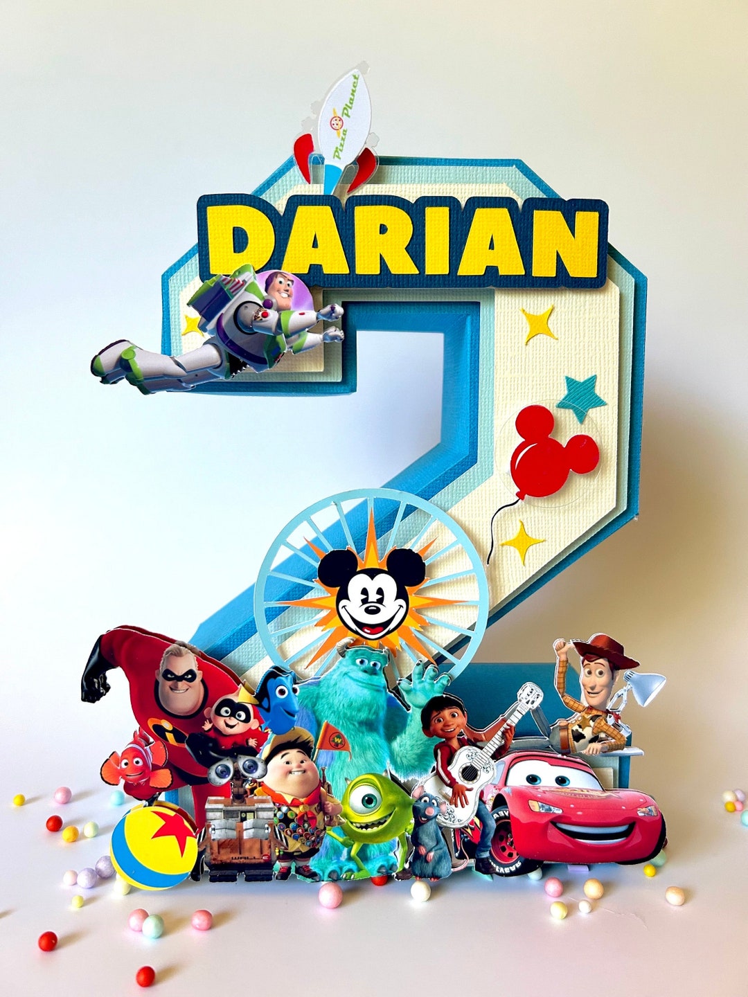 Pixar 3D Letters - Etsy