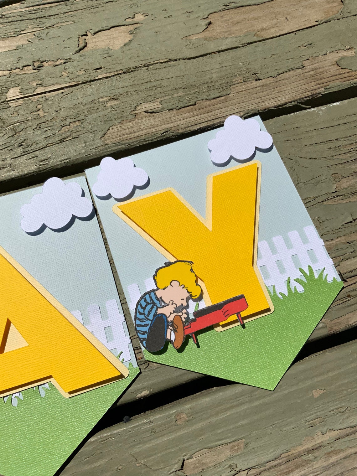 Charlie Brown Birthday Banner | Etsy