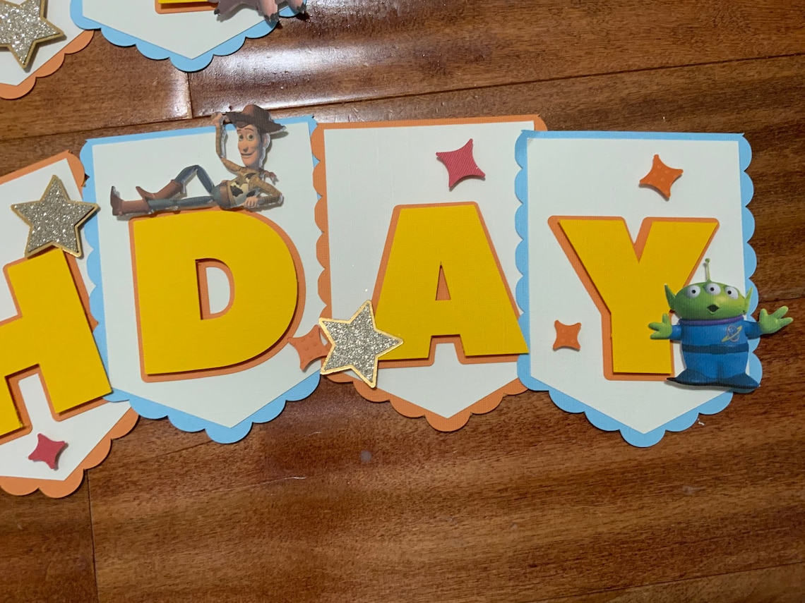 Toy Story Banner (3D) Customizable - Etsy