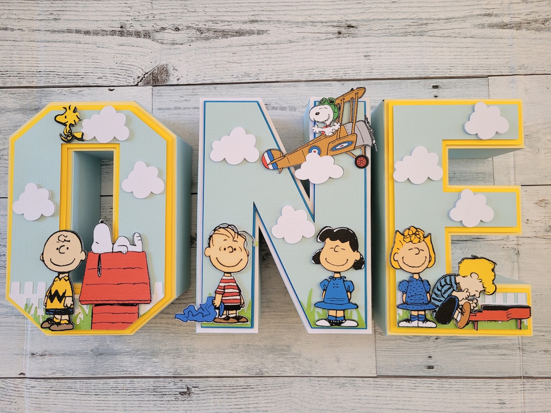 Charlie Brown 3D Letters - Etsy