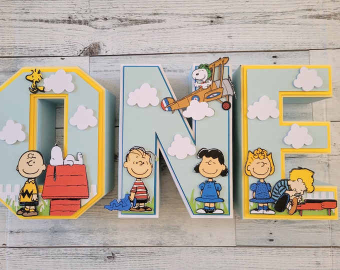 Charlie Brown 3D Letters - Etsy