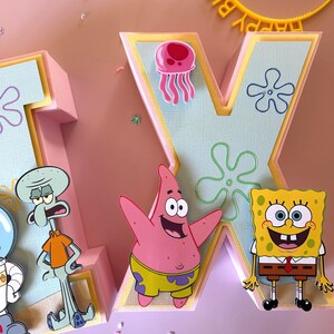 Yellow Sponge 3D Letters - Etsy