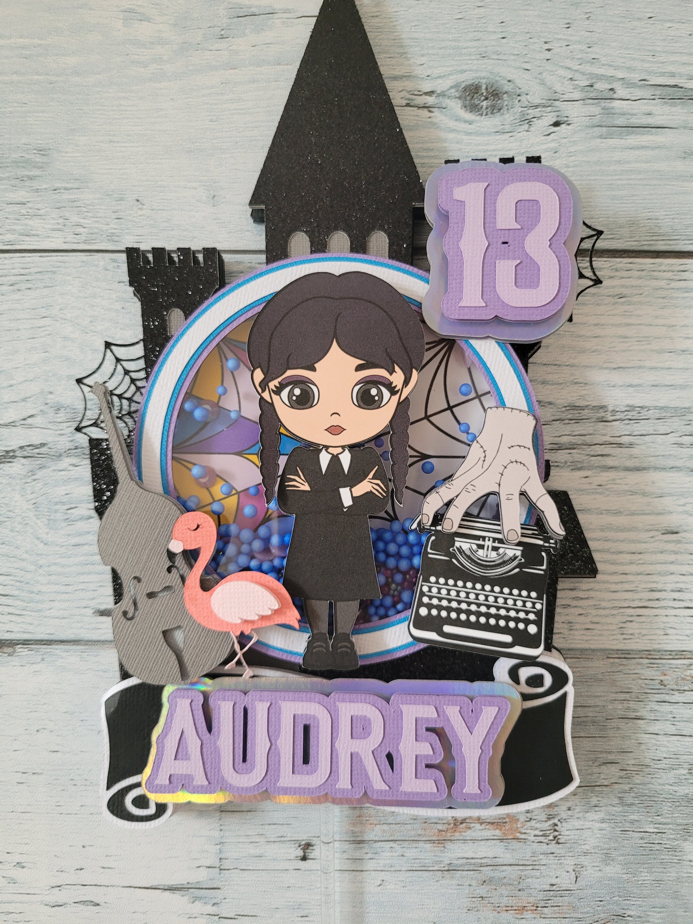 Wednesday Addams Cake Topper - Etsy