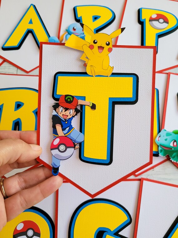 Pokemon Banner 3D - Etsy