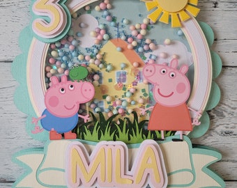 Peppa Pig Cake Topper Png - Etsy