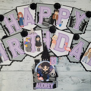 Wednesday Addams Banner (3D) - Etsy