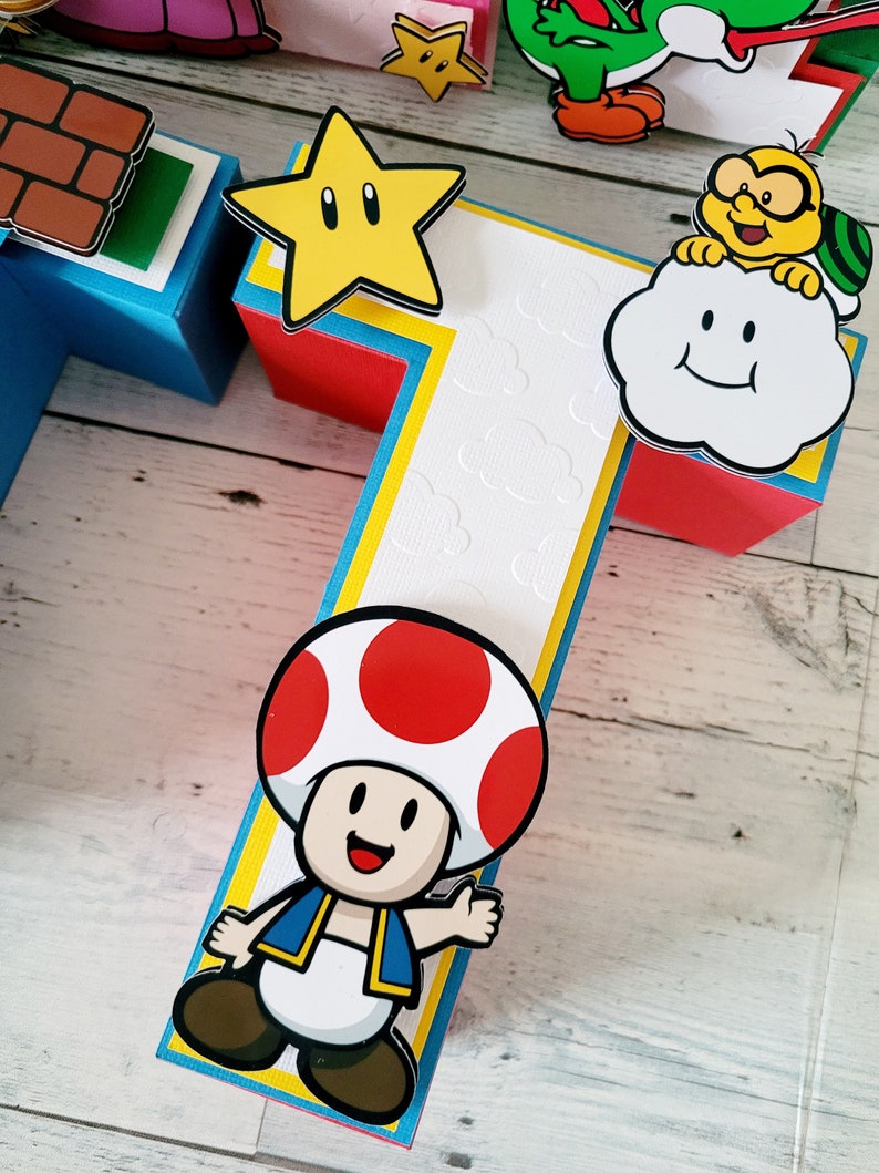 Mario Bros. 3D Letters/numbers - Etsy