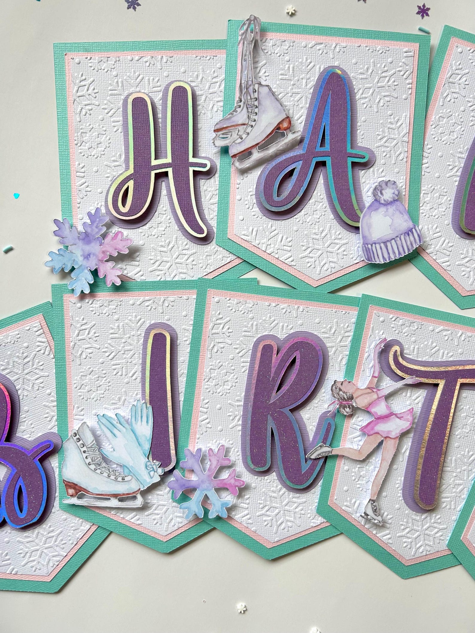 Ice Skating Banner 3D - Etsy