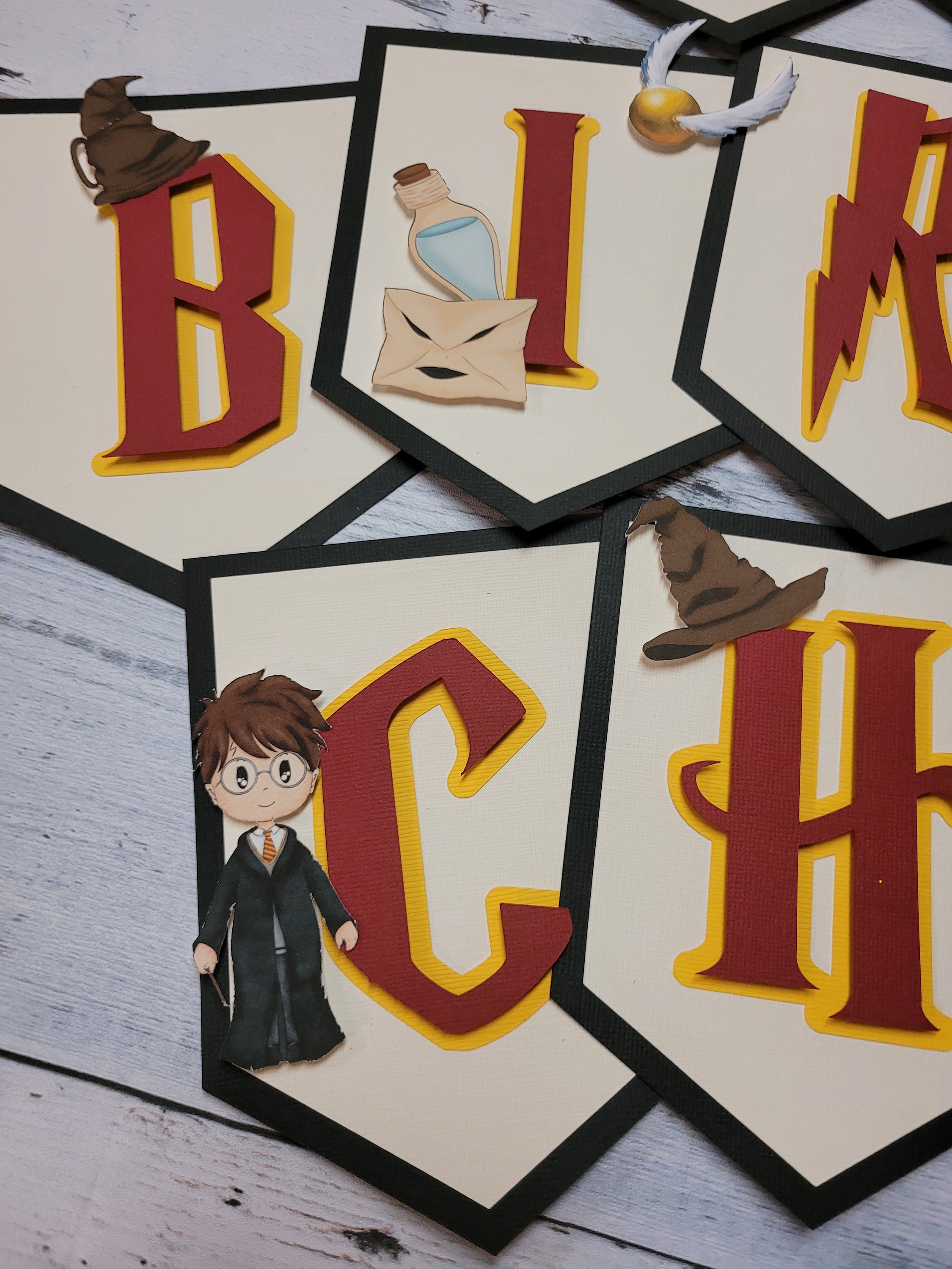 Wizard Banner (3D) - Etsy