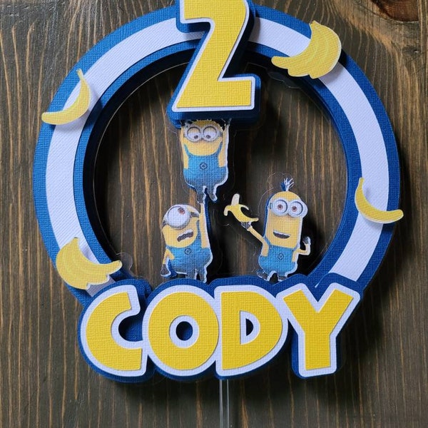 Minion Cake Topper - Etsy