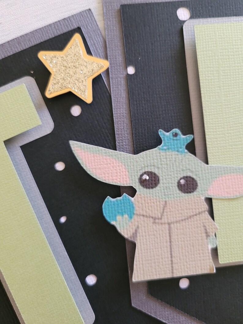 The Child Baby Yoda Banner 3D - Etsy
