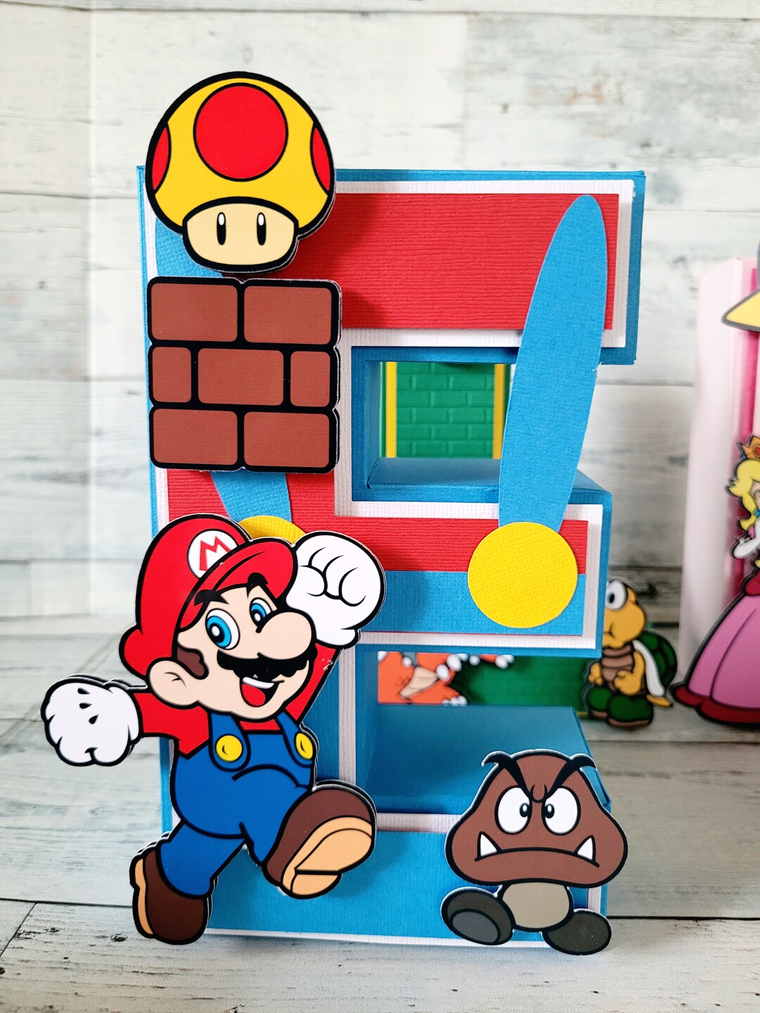 Mario Bros. 3D Letters/numbers - Etsy