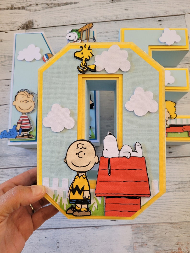 Charlie Brown 3D Letters - Etsy
