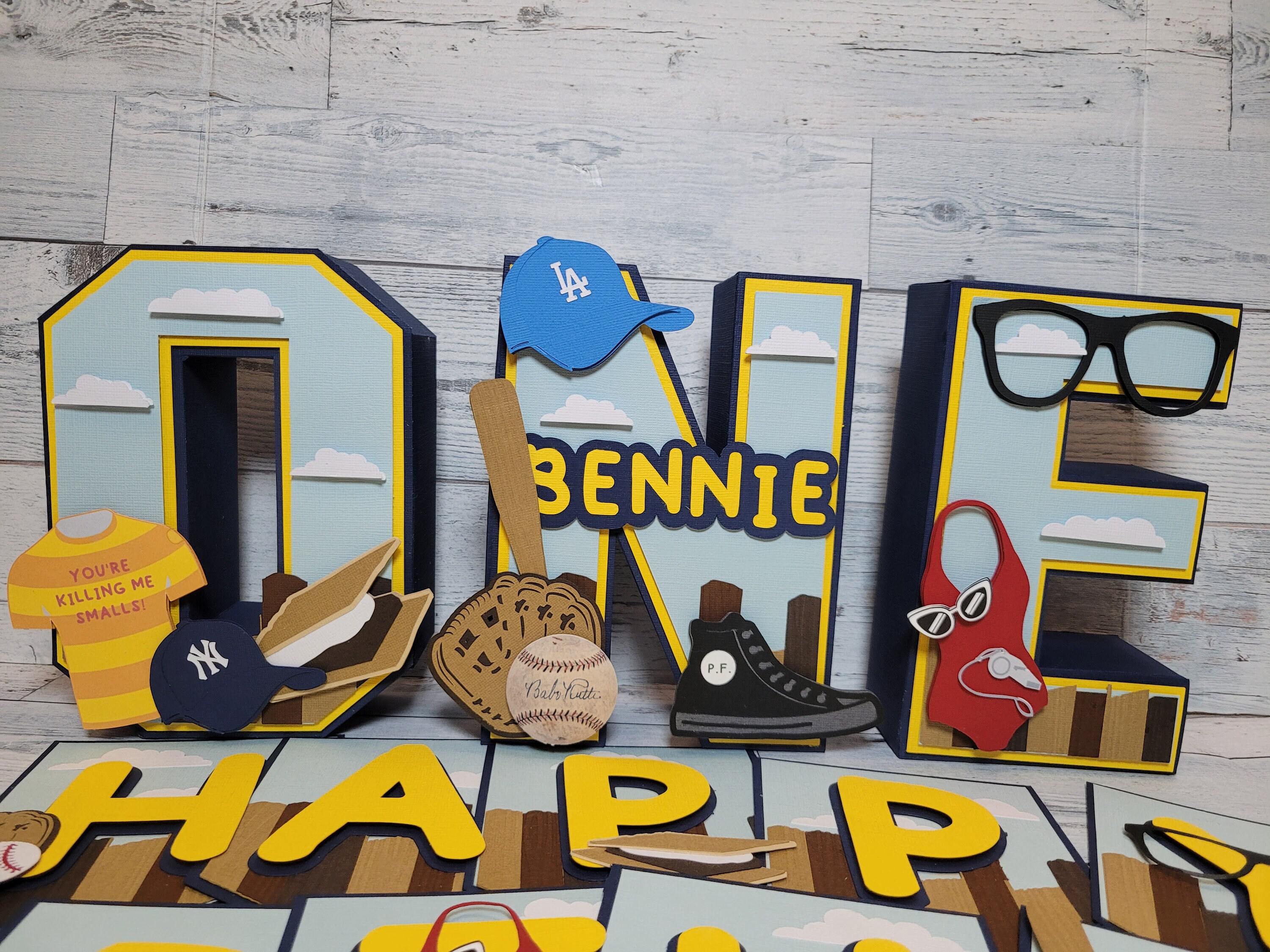 The Sandlot 3D Letters/numbers (customizable) - Etsy