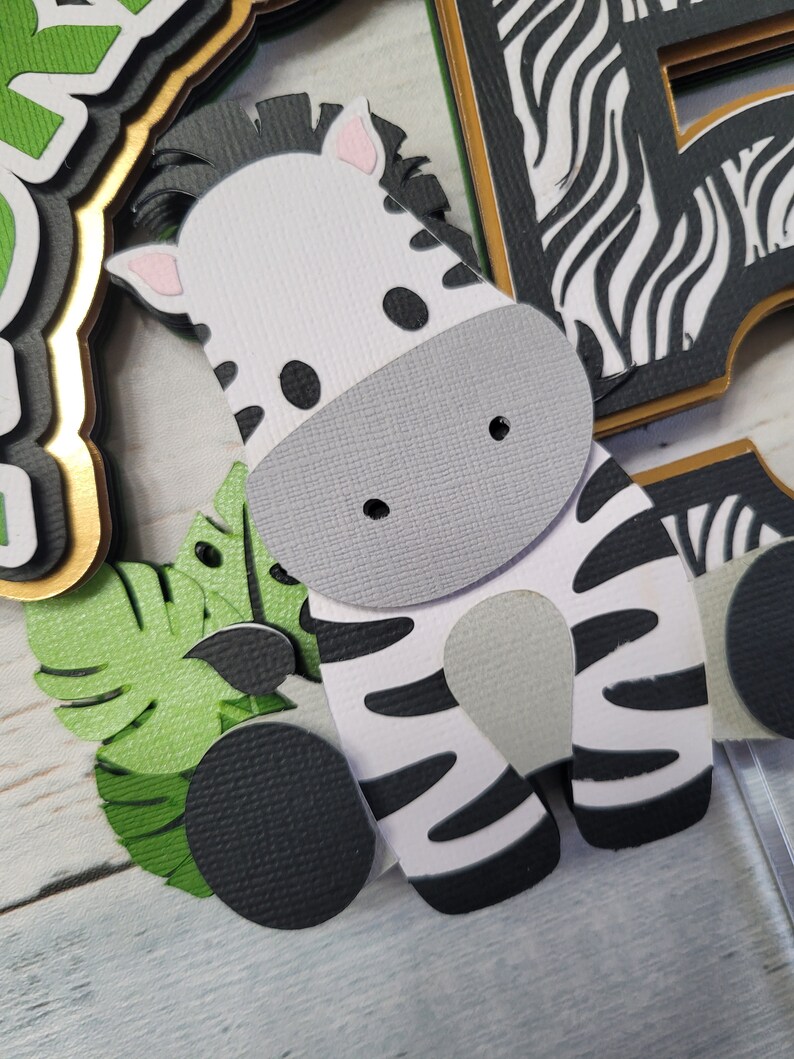 Zebra Cake Topper - Etsy