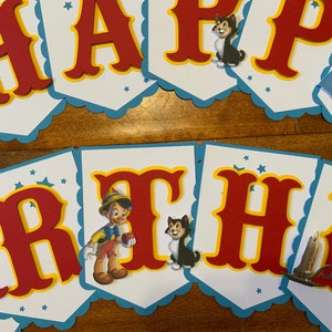 Pinocchio Banner (3D) - Etsy