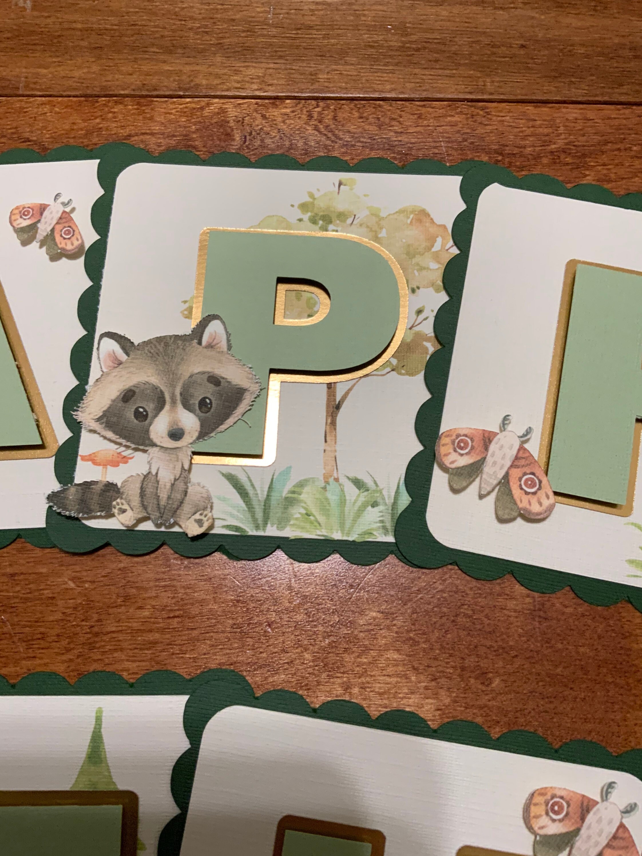 Woodland Animal Banner - Etsy