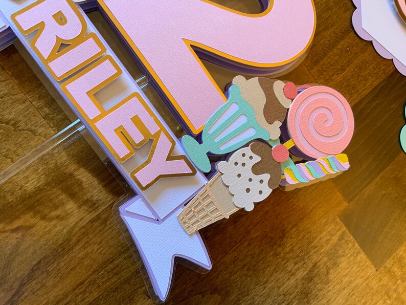 Sweets Cake Topper 3D - Etsy