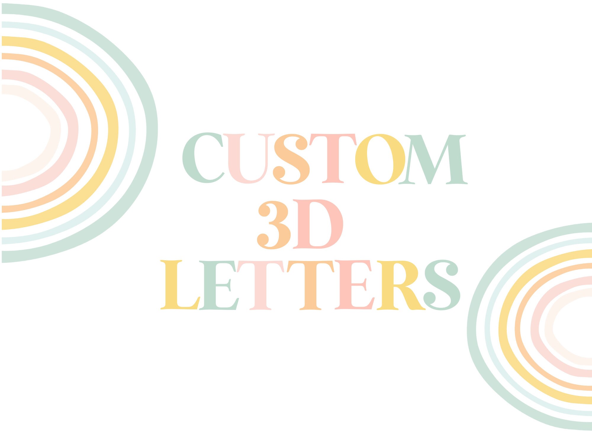 Custom 3D Letters - Etsy