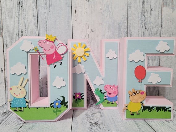 Peppa Pig 3D Letters - Etsy