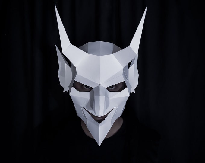 Mascara de diablo completa - Papercraft - Etsy México