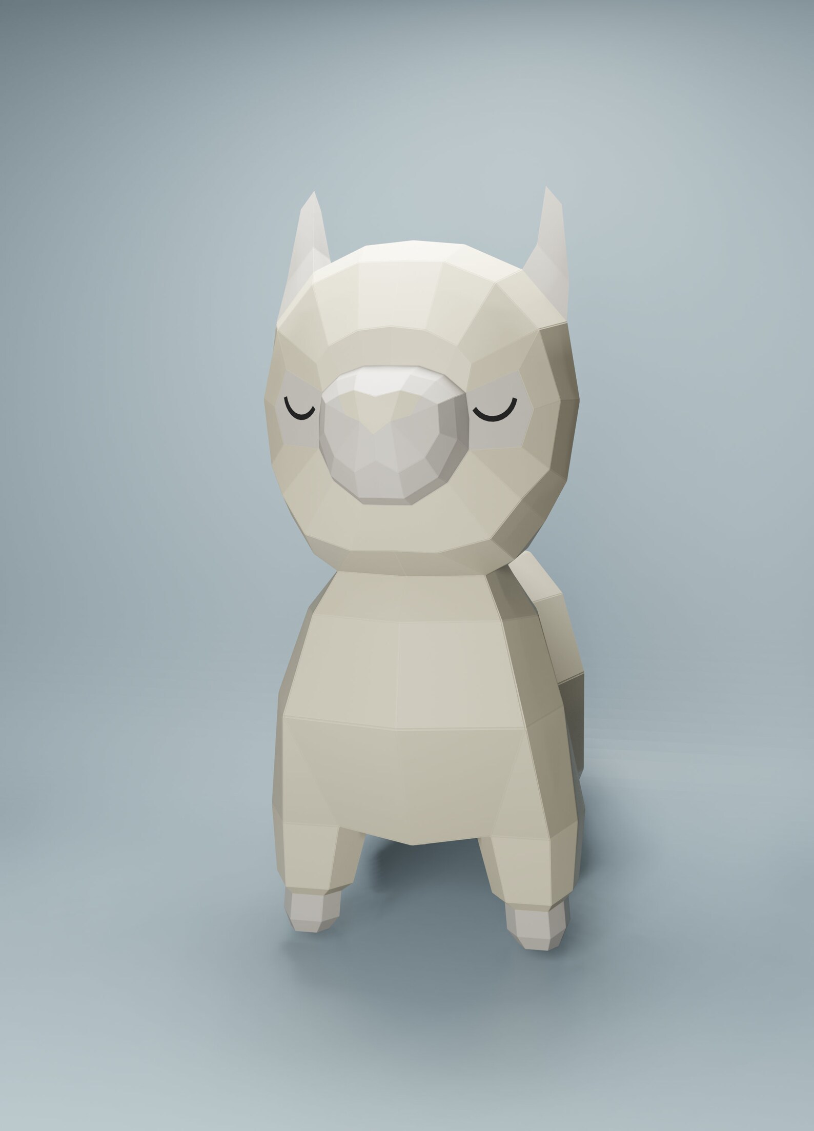 DIY Baby Alpaca DXF / Baby Alpaca Papercraft / Low poly Alpaca / Llama ...