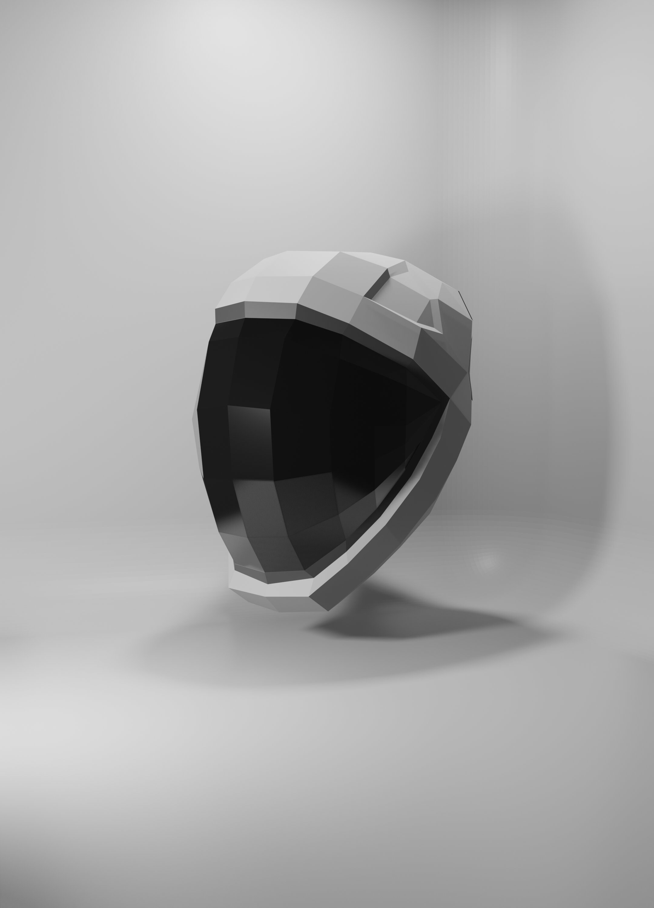 DIY Astronaut Templates + DXF | Astronaut Helmet Papercraft | Low Poly ...