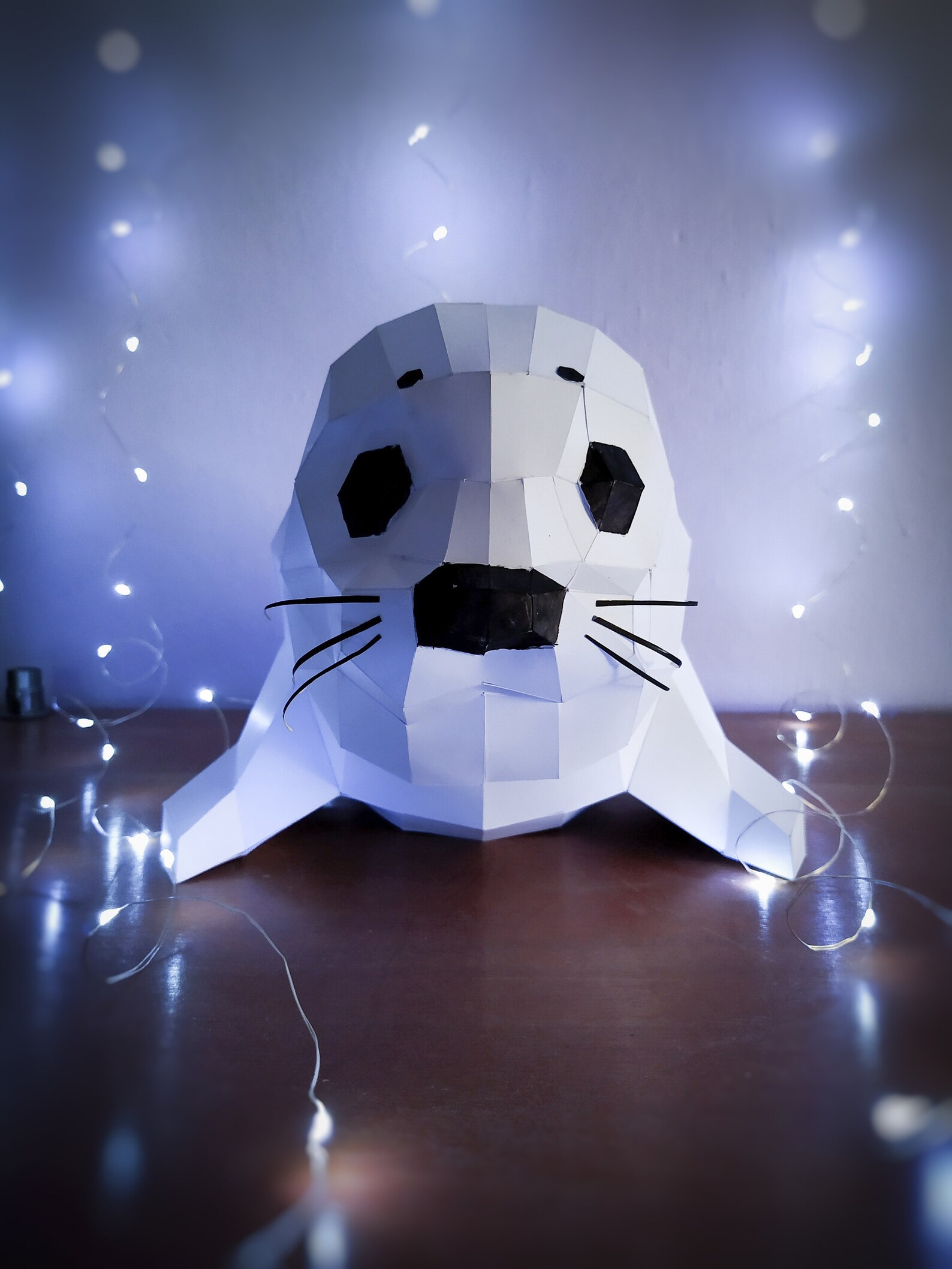 DIY Baby Seal | Seal Papercraft Kit | Baby Seal Paper Sculpture + DXF ...