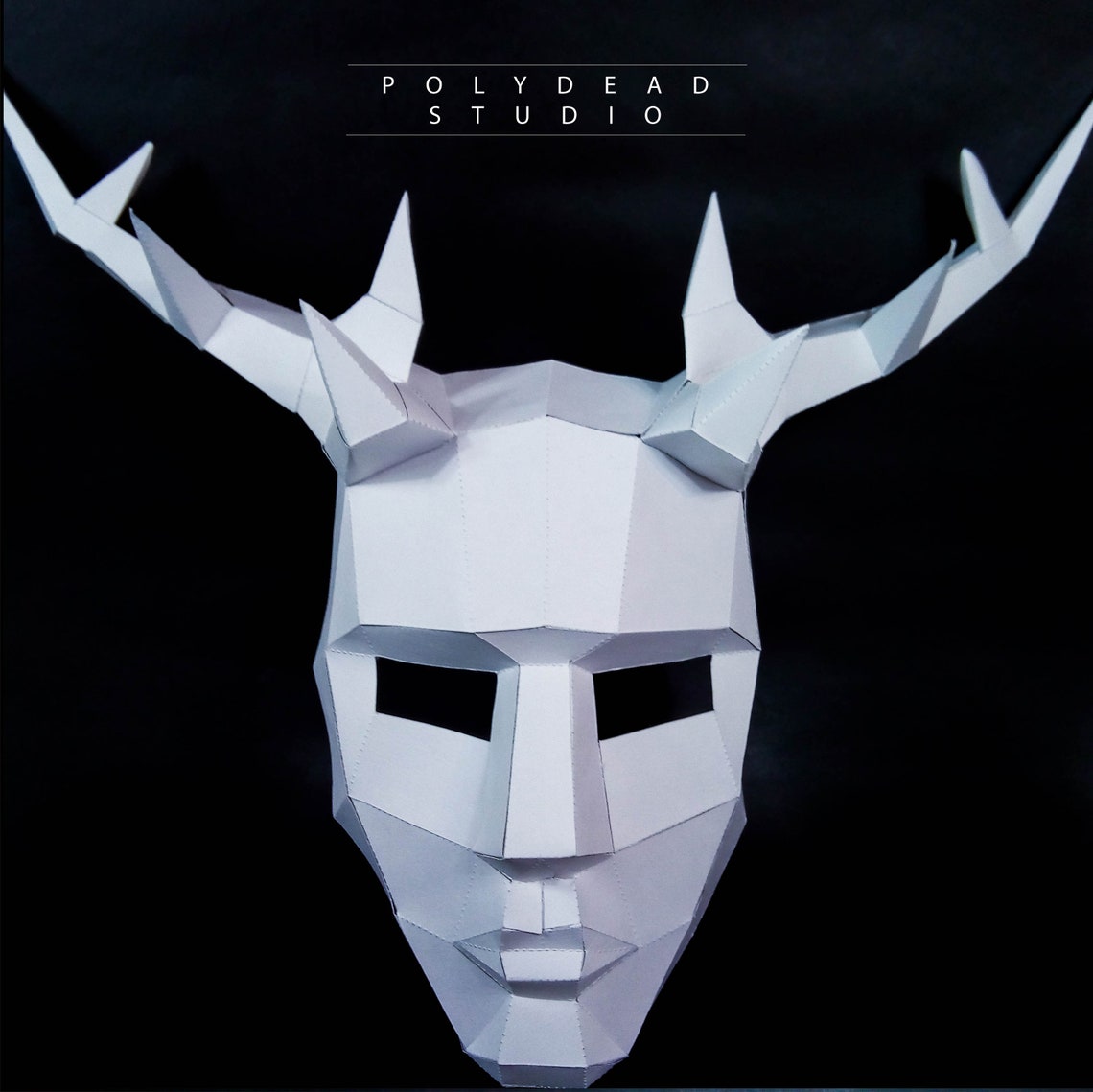DIY Wendigo Halloween Mask | Hannibal Lecter Mask | Papercraft Low Poly ...