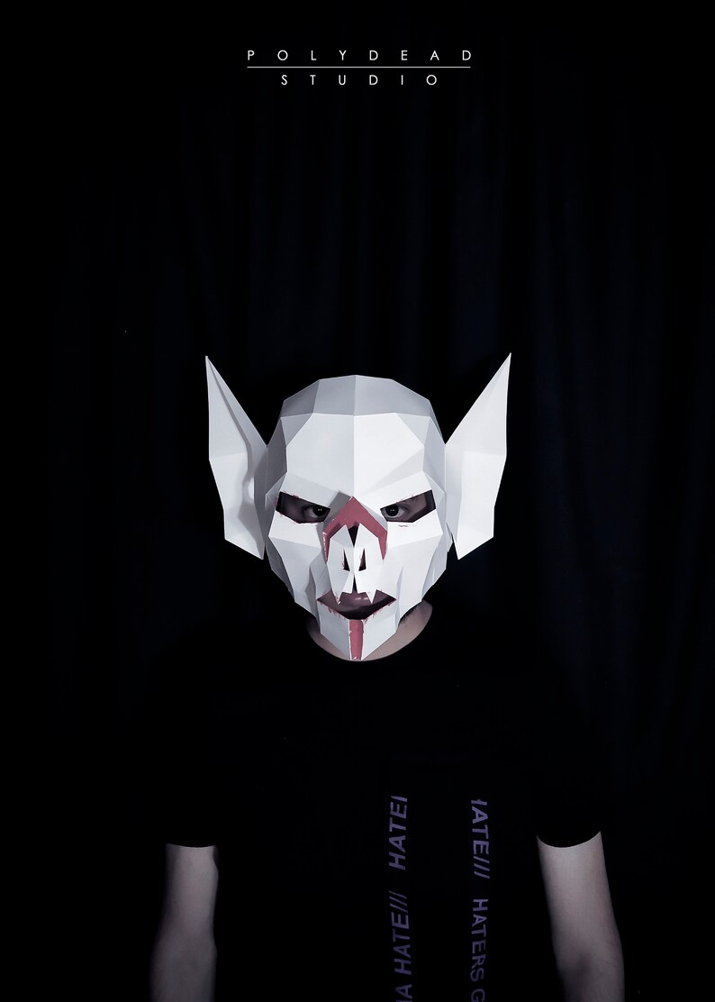 DIY Vampire Mask Dracula Papercraft Mask Home Made | Etsy