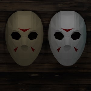 DIY Jason Voorhees Papercraft Mask | Hockey Mask | Friday the 13th ...