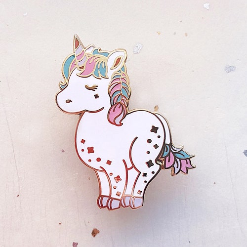 Unicorn Enamel Pin / Unicorn Enamel Lapel Pin / Cute Enamel | Etsy