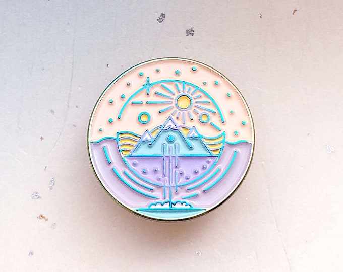 Different Worlds Duochrome Enamel Pin - Etsy
