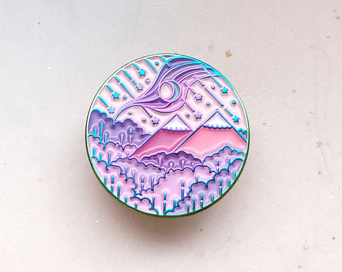 Lunar Ascension Duochrome Enamel Pin - Etsy