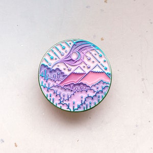 Lunar Ascension Duochrome Enamel Pin - Etsy