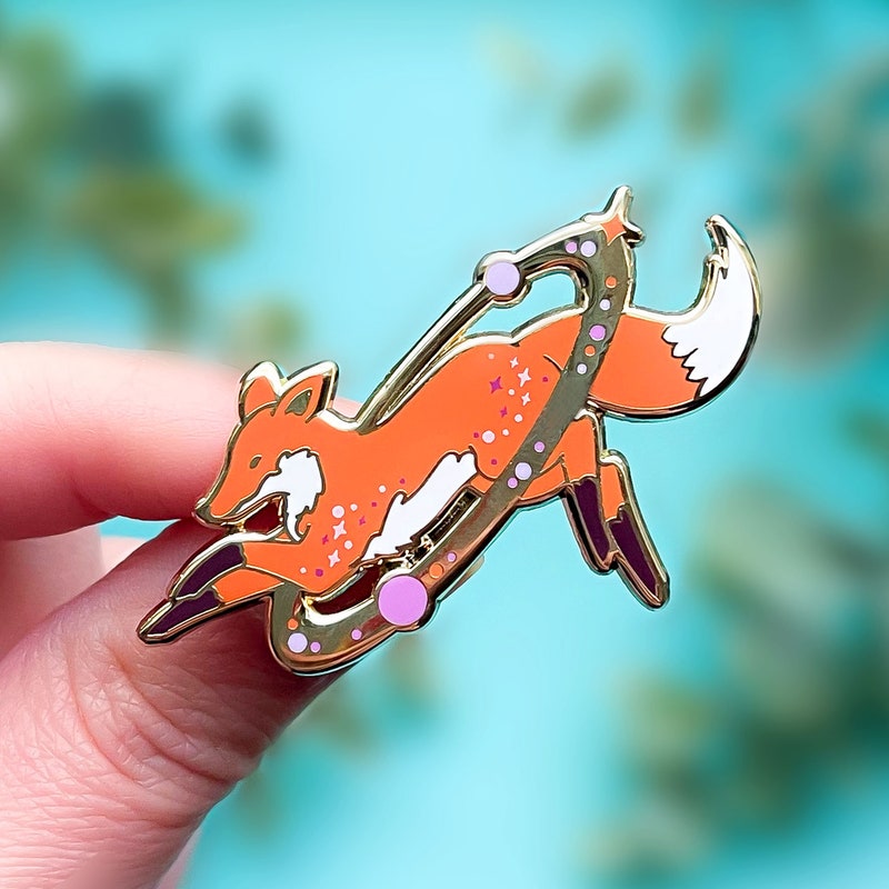 Fox Enamel Pin - Etsy