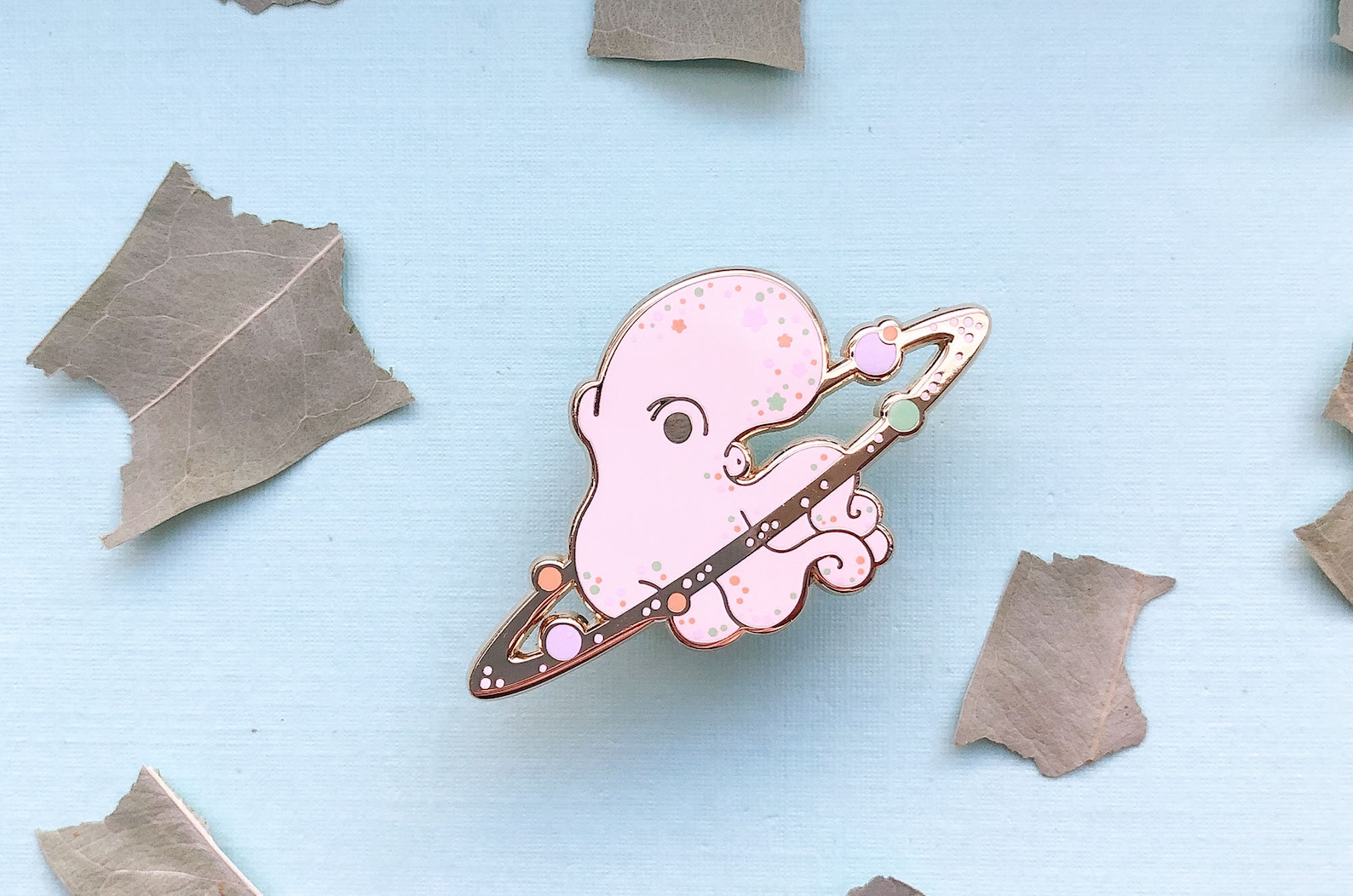 Cosmic Octopus Enamel Pin - Etsy