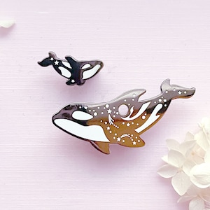 Singularity Orca Mother and Calf Enamel Pin Set - Etsy