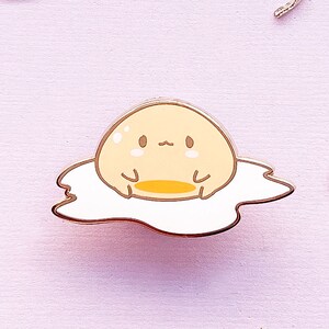 Sunny Side up Egg Enamel Pin - Etsy