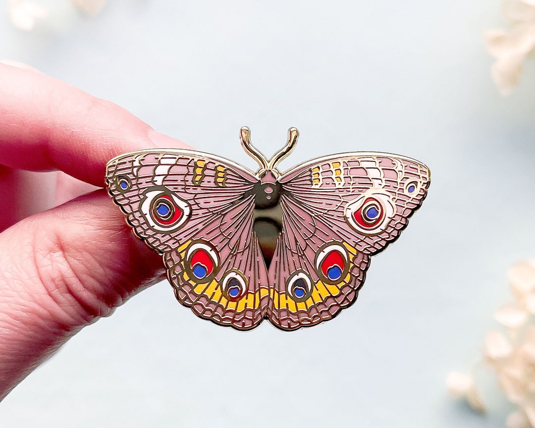 Buckeye Butterfly Enamel Pin - Etsy