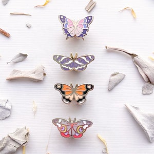 Mini Butterflies Board Filler Enamel Pin Set - Etsy