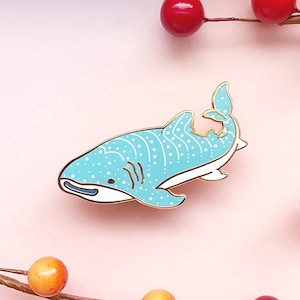 Happy Whale Shark Enamel Pin - Etsy