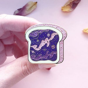 Space Toast Galaxy Enamel Pin - Etsy