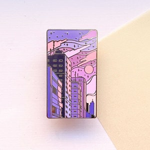 Halcyon Sunset Enamel Pin - Etsy