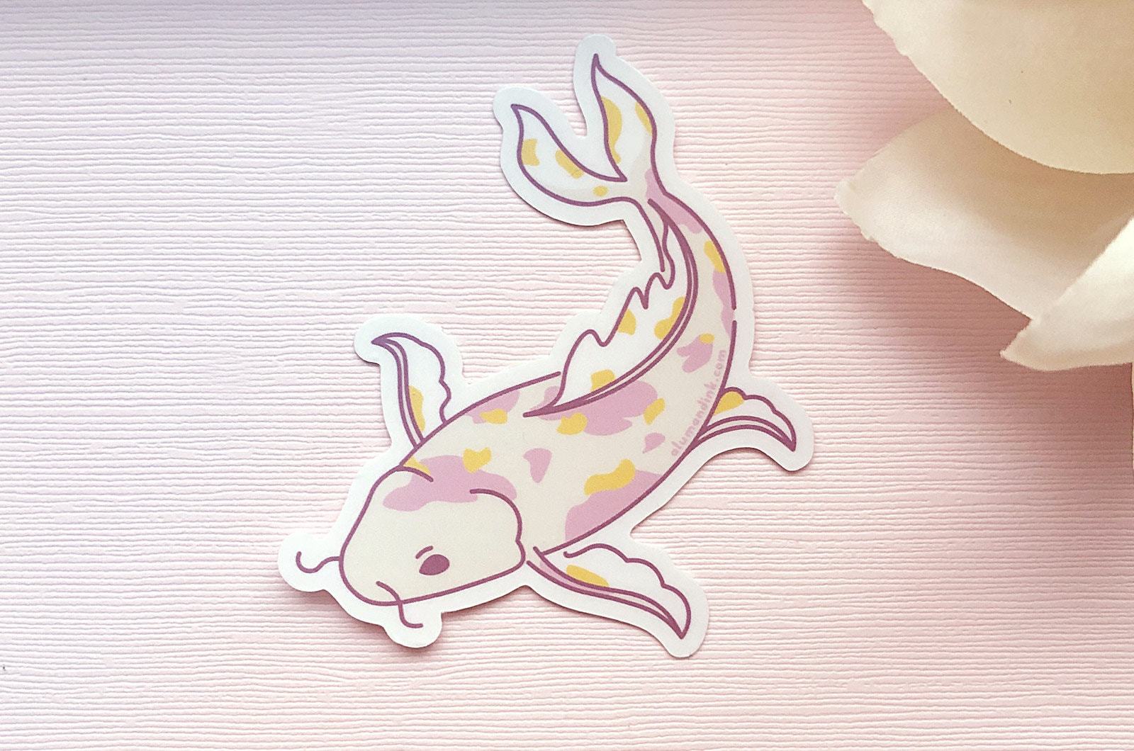 Pastel Koi Fish Vinyl Sticker | Etsy