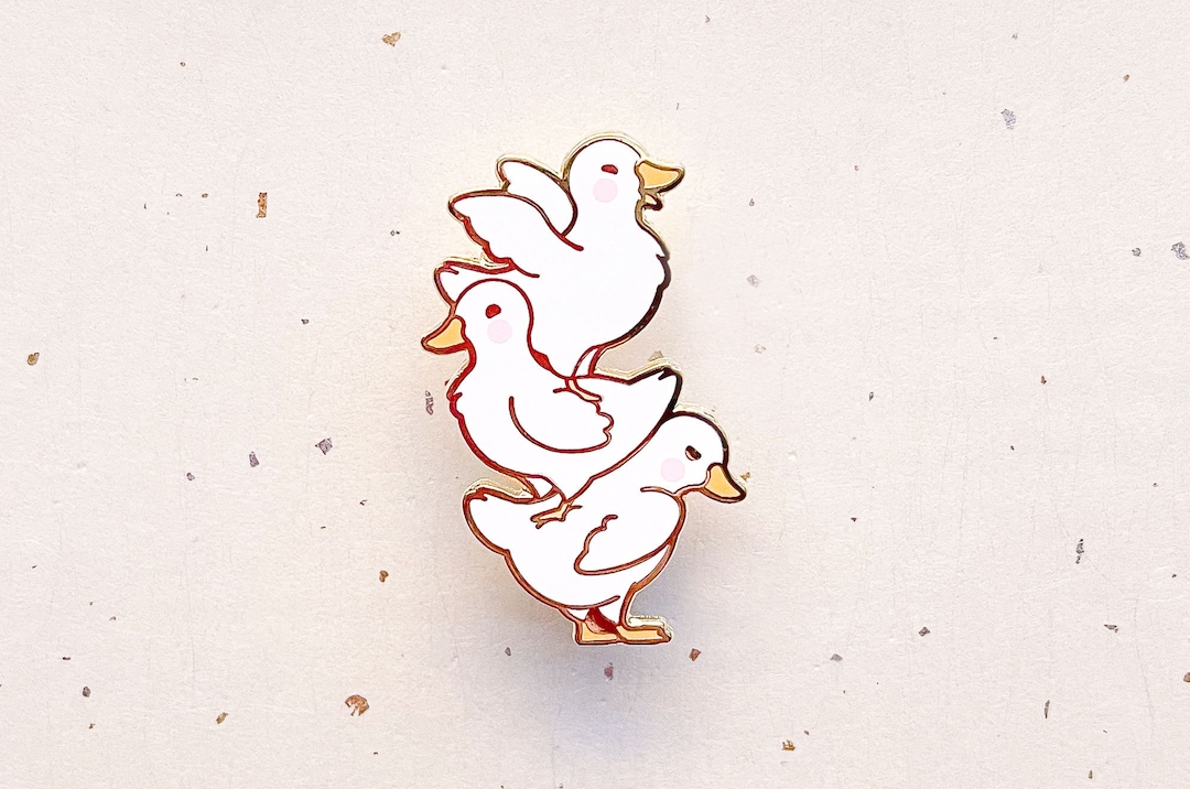 Cute Mini Ducks Quack Stack Enamel Pin - Etsy