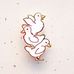 Cute Mini Ducks Quack Stack Enamel Pin - Etsy