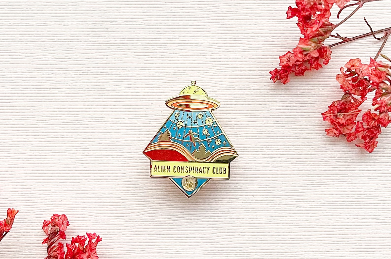 Alien Conspiracy Club Enamel Pin - Etsy