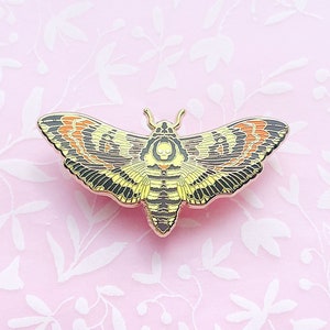 Death's Head Hawkmoth Enamel Pin - Etsy