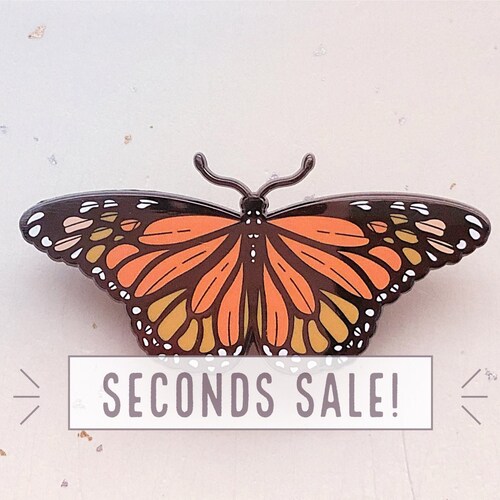 Monarch Butterfly Enamel Pin - Etsy
